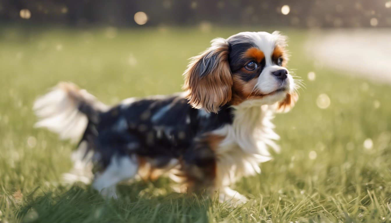 King Charles Yorkie - Sidewalk Dog