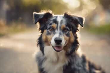 Shel-Aussie - Sidewalk Dog