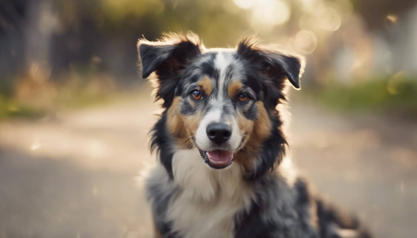 Shel-Aussie - Sidewalk Dog