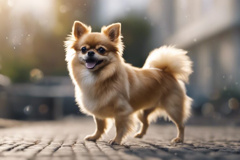 Chiranian - Sidewalk Dog