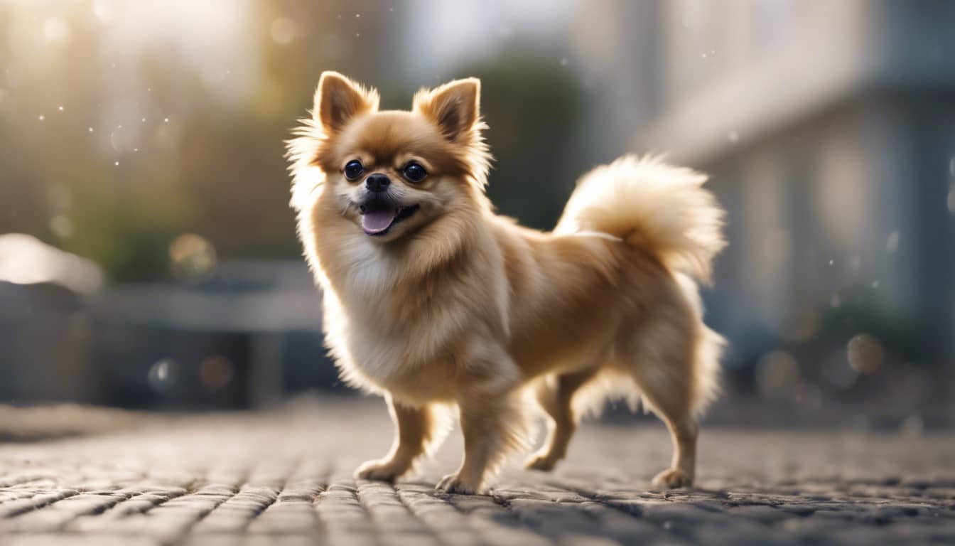 Chiranian - Sidewalk Dog