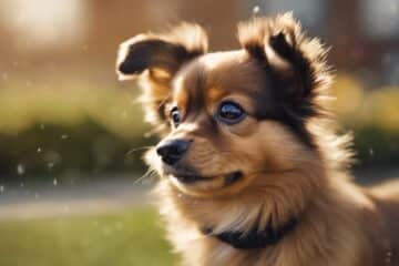 Dameranian - Sidewalk Dog