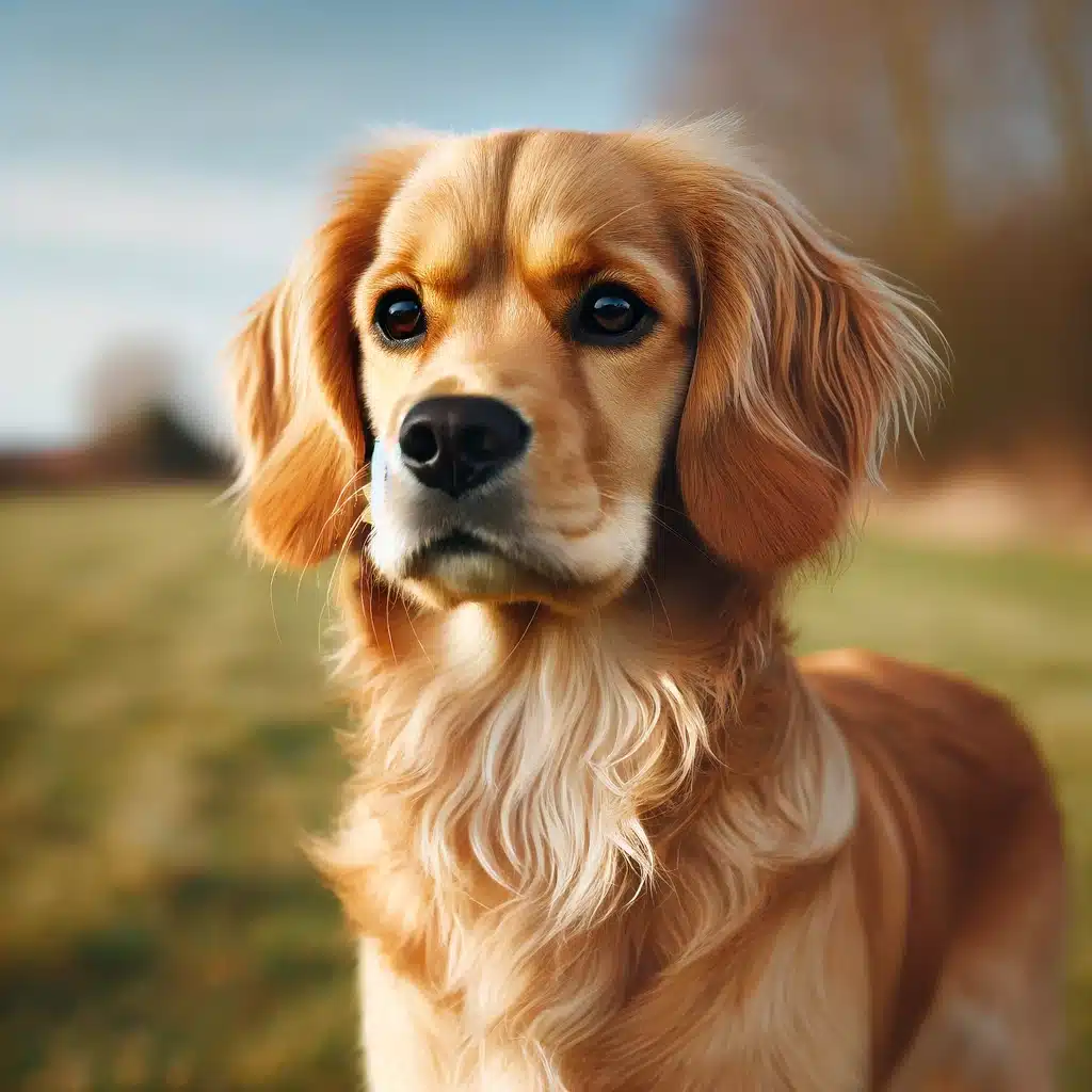 Golden Cocker Retriever - Sidewalk Dog